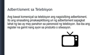 Adbertisment sa Kapaligirang Pinoy | PPTX