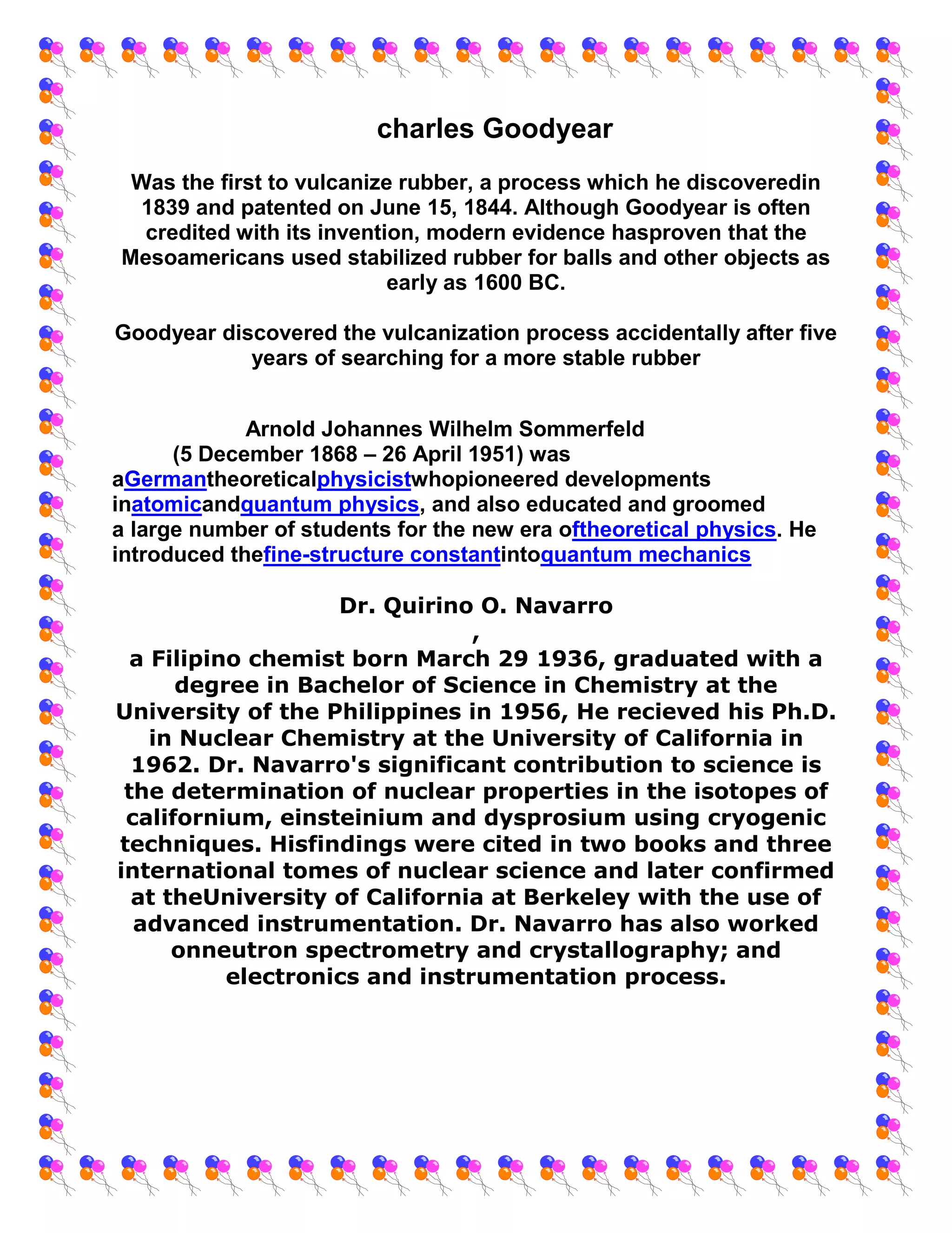 Filipino and foreign chemist | DOCX