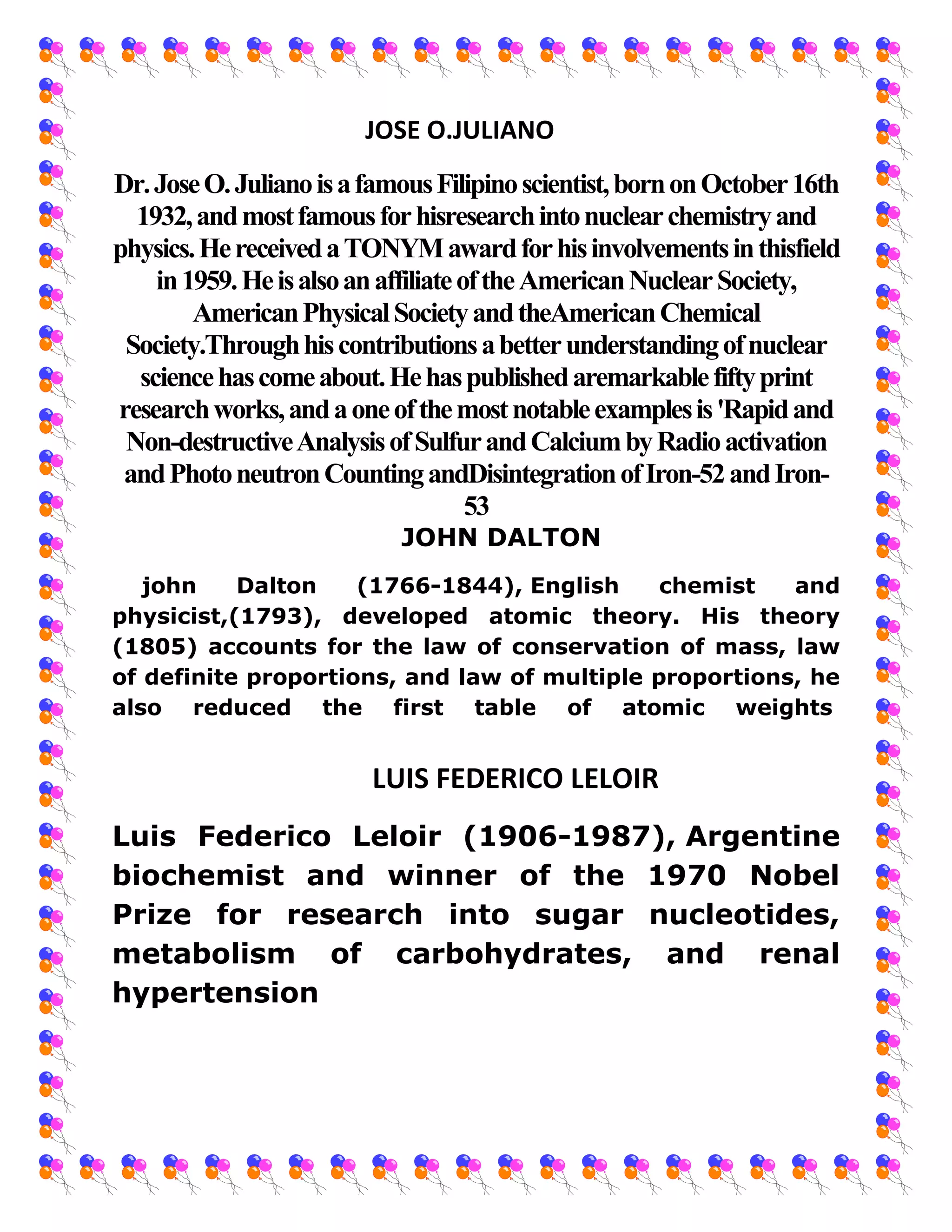 Filipino and foreign chemist | DOCX