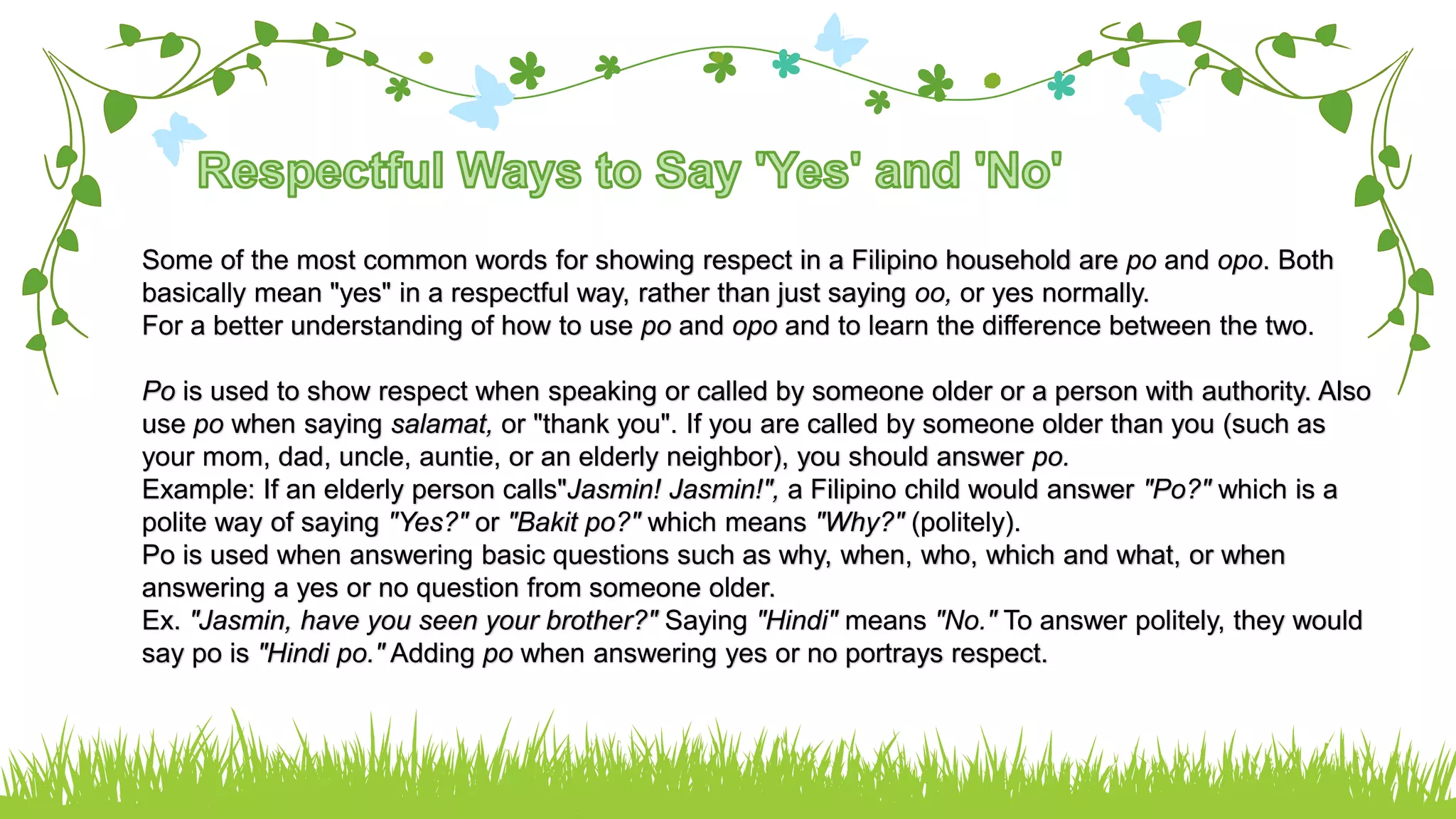 Filipino are respectful | PPTX