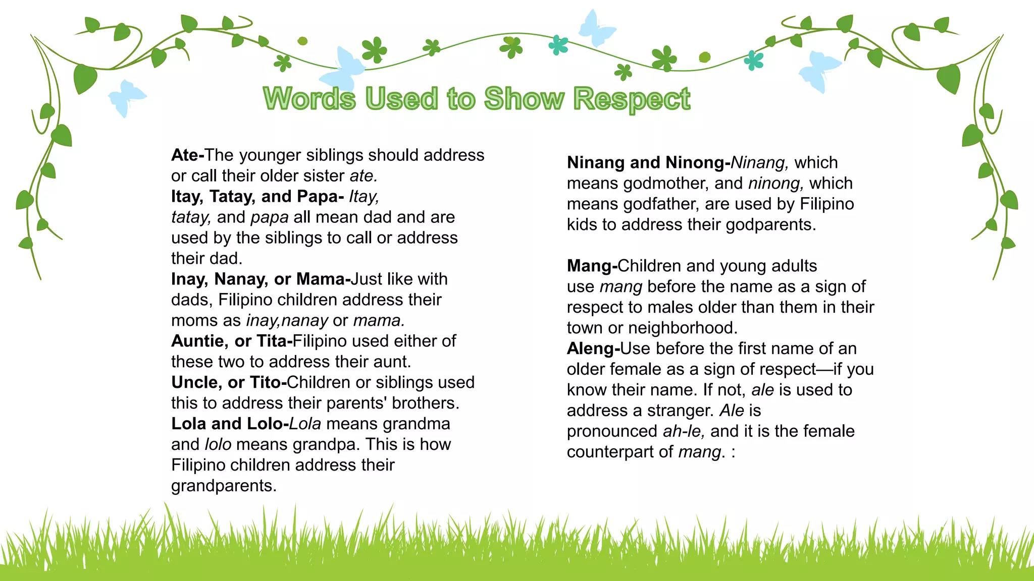 Filipino are respectful | PPTX