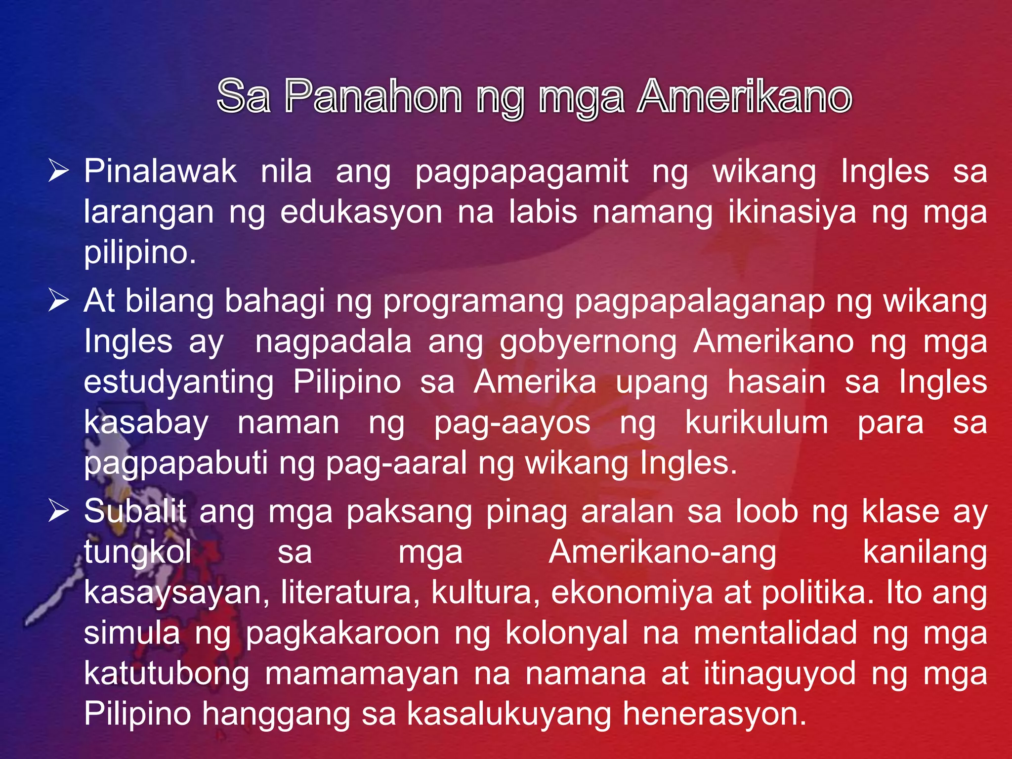 Filipino bilang wikang pambansa | PPTX