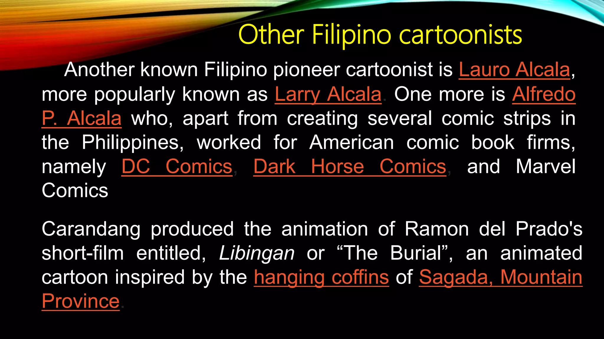 Filipino cartoon and animation | PPTX