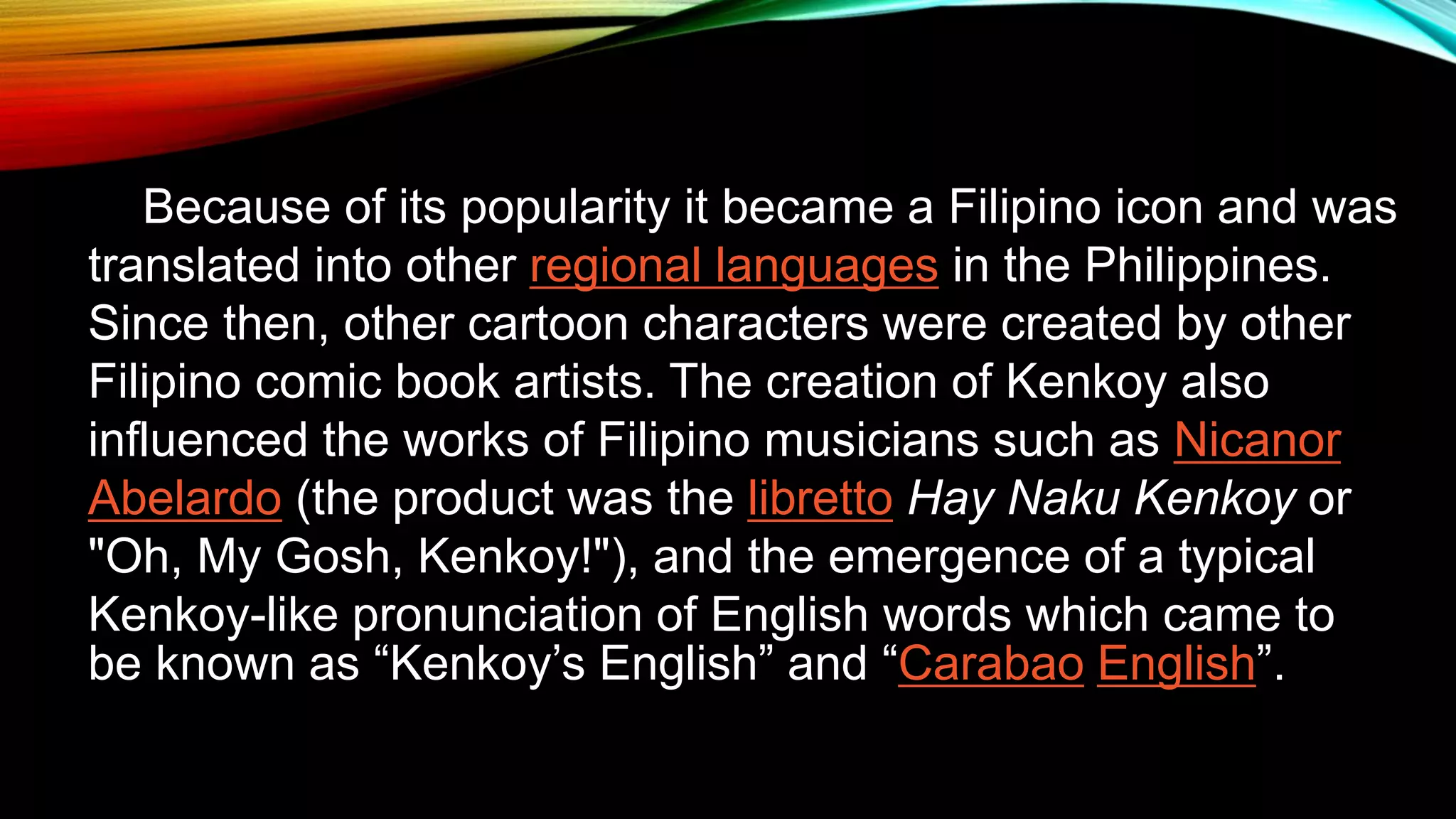 Filipino cartoon and animation | PPTX