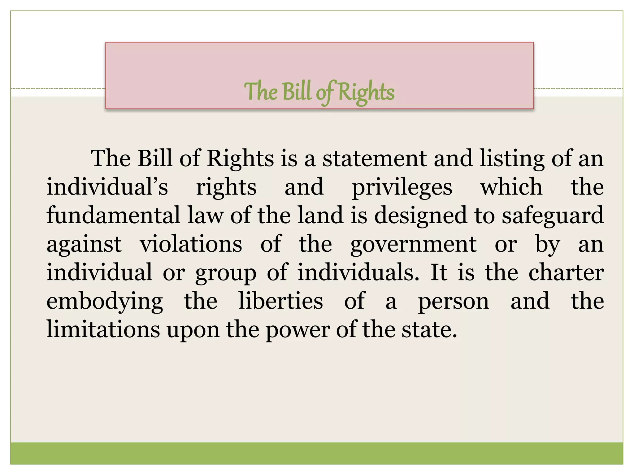 Filipino Citizens and Their Rights | PPTX