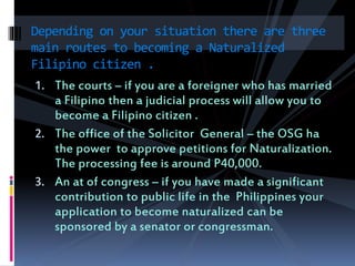 FILIPINO_CITIZENSHIP.pptx | Adoption and Fostering | Parenting