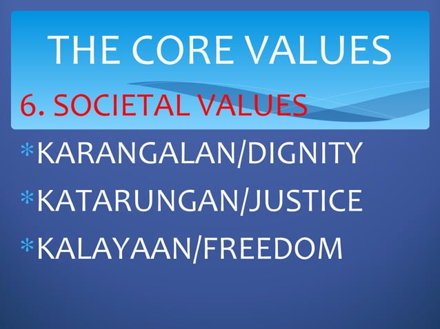 Filipino core values | PPT