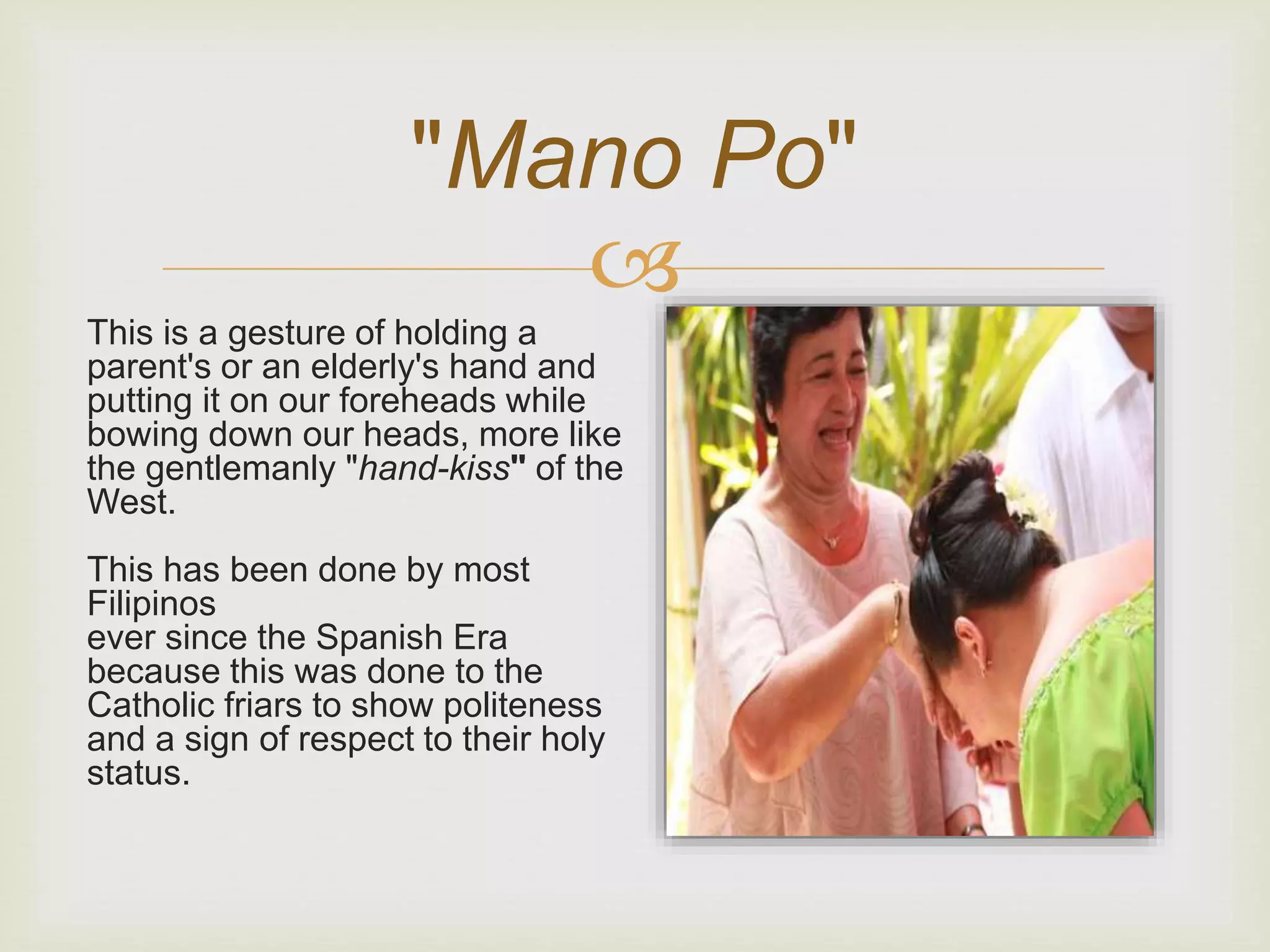 Filipino cultural habits | PPTX