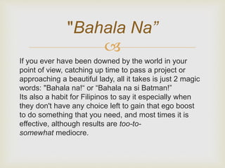 Filipino cultural habits | PPTX
