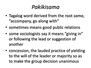 Filipino cultural values | PPTX