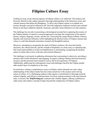 Filipino Culture Essay.pdf