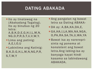 Abakadang Tagalog