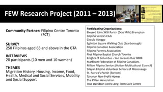 Filipino Elderly Wellbeing Project | PDF | Government Support and ...