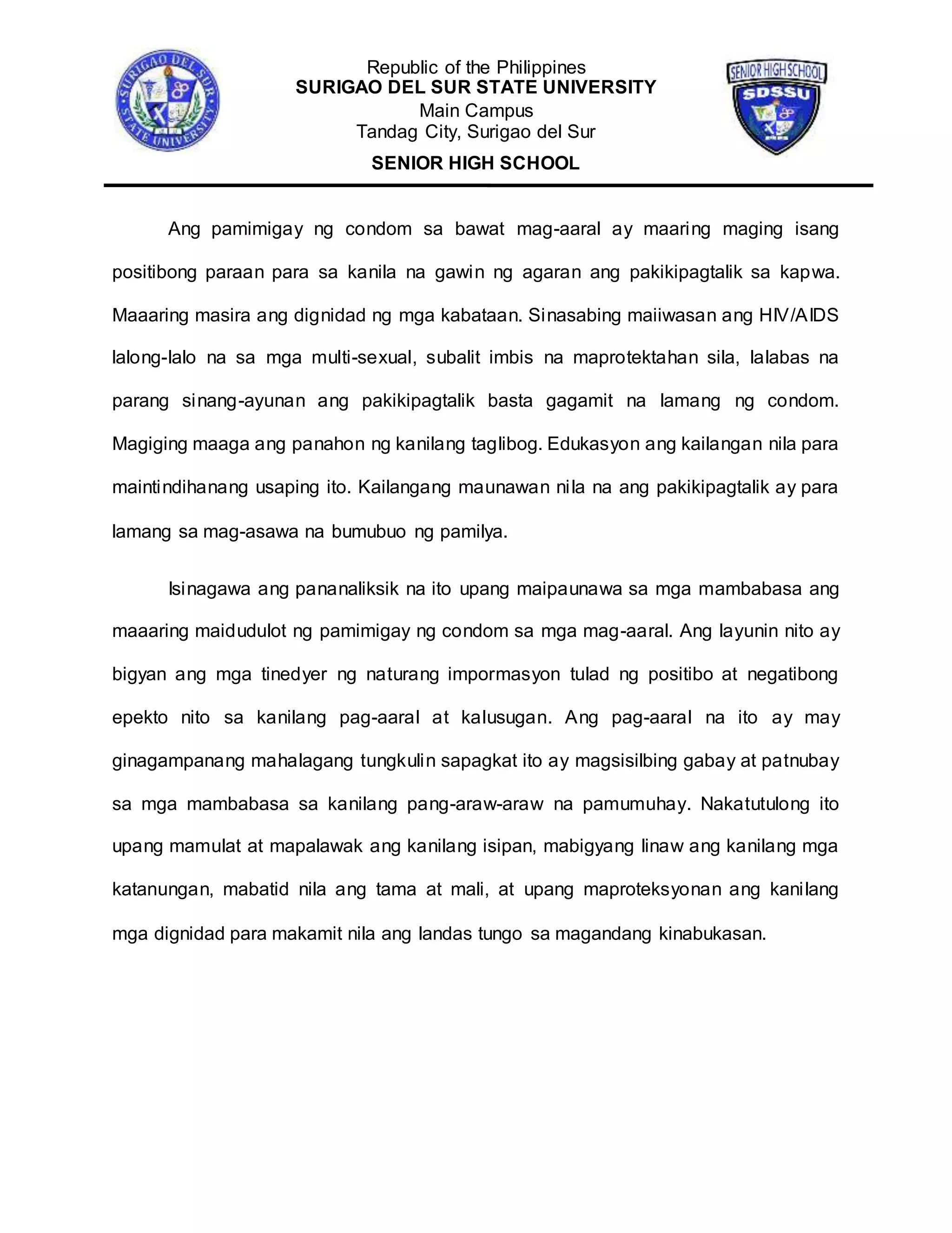 FILIPINO RESEARCH/ PANANALIKSIK | DOCX