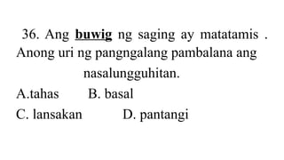 FILIPINO FIRST GRADING.pptx. HELPFUL FOR STUDENTS | PPTX