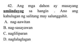 FILIPINO FIRST GRADING.pptx. HELPFUL FOR STUDENTS | PPTX