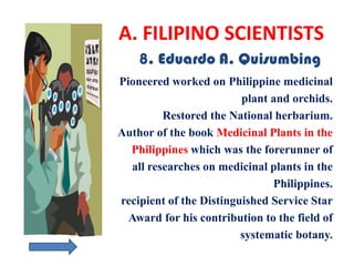 Filipino & foriegn scientists | PPTX