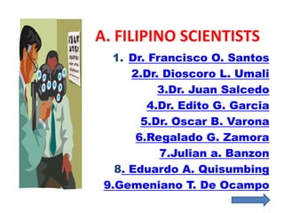 Filipino & foriegn scientists | PPTX