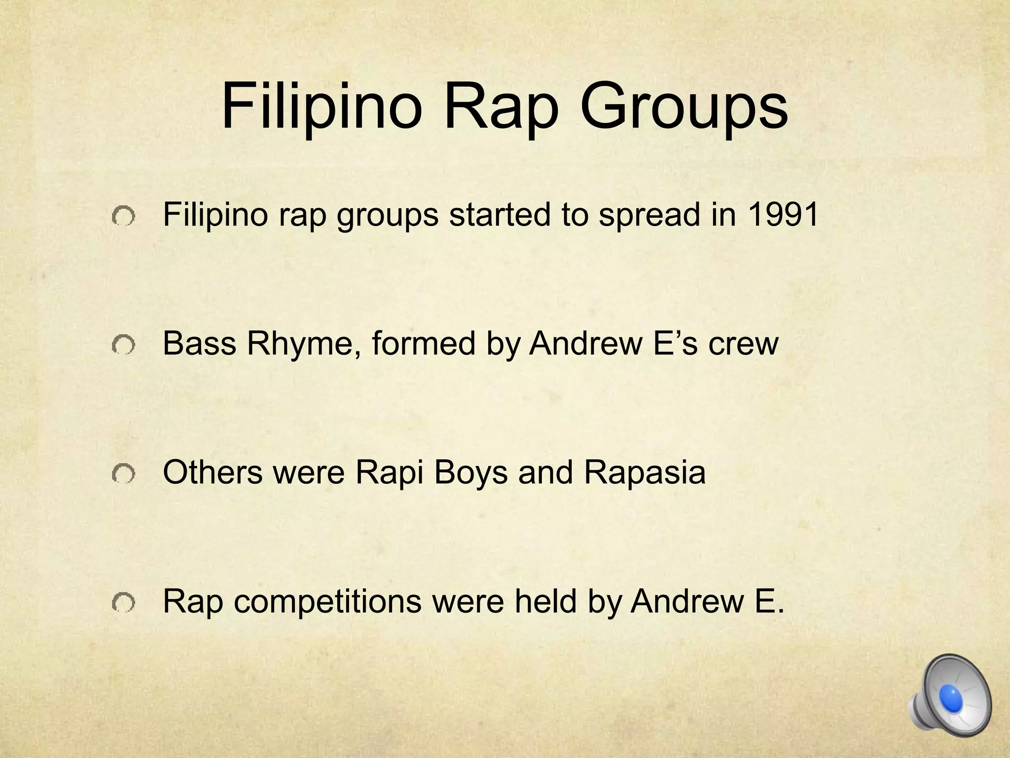 Filipino hiphop presentation | PPTX