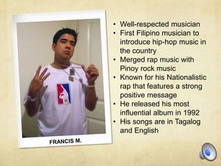 Filipino hiphop presentation | PPTX