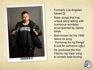 Filipino hiphop presentation | PPTX