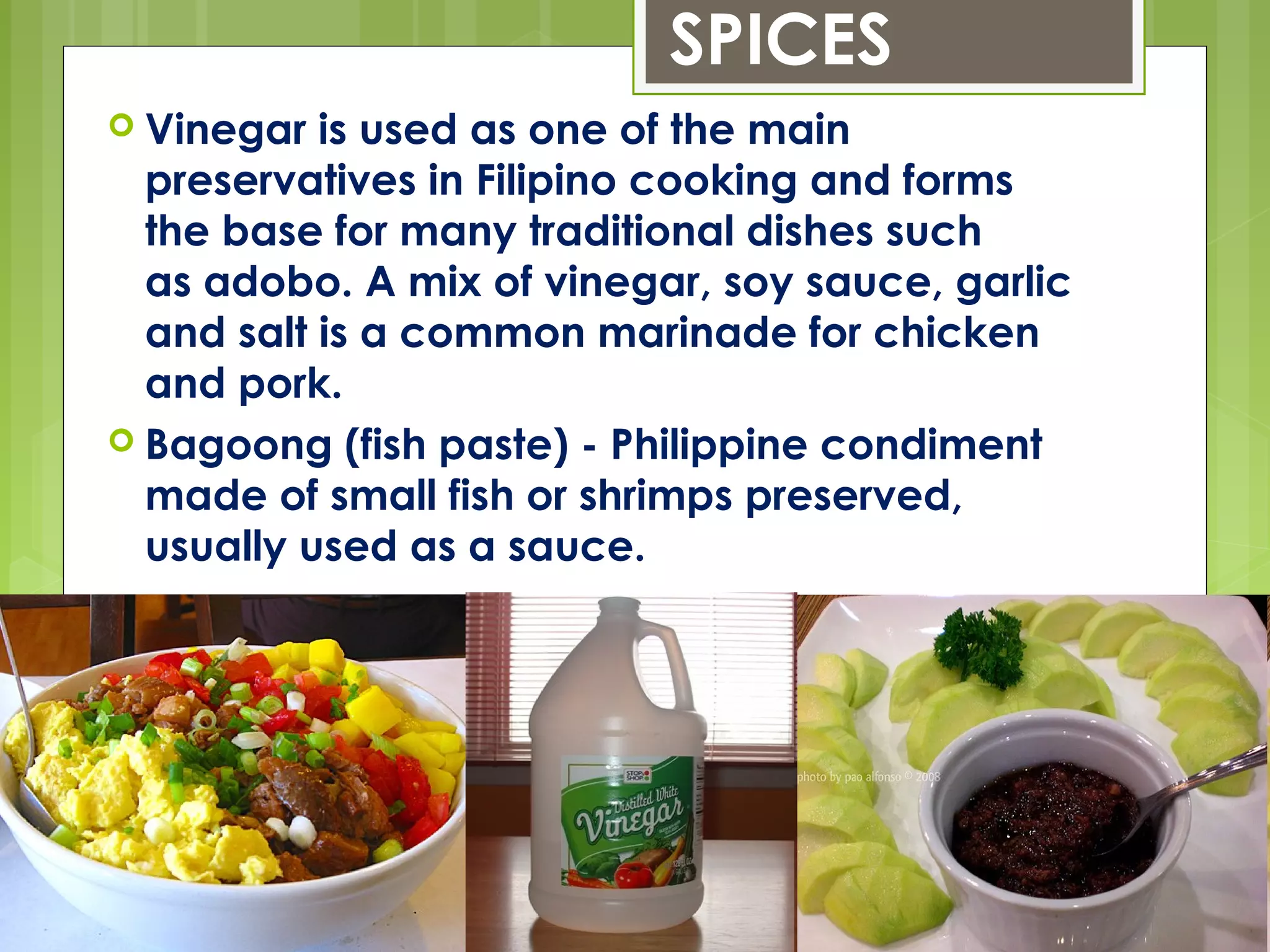 Filipino ingredients (ac) | PPT | Cooking | Food & Drink