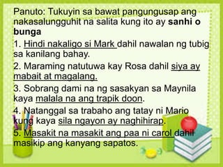 FILIPINO IV sanhi at bunga DLP.pptx