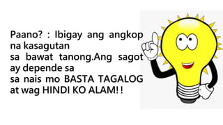 Filipino drill | PPTX