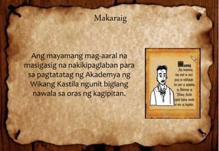 Filipino kabanataaa 14 | PPTX