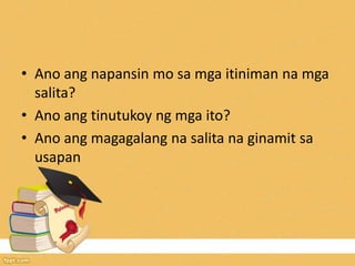 Filipino kasarian ng pangngalan | PPTX