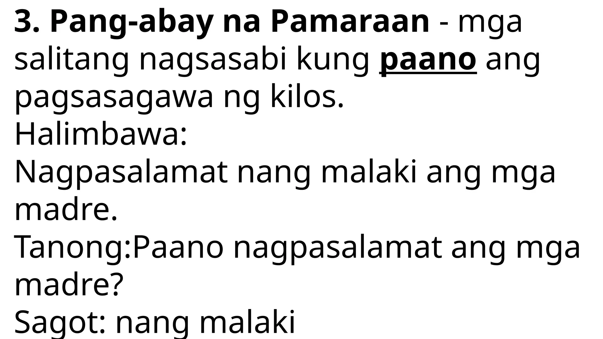 Filipino 1 Lesson. Pang-abay (Panlunan, Pamanahon,Pamaraan).pptx