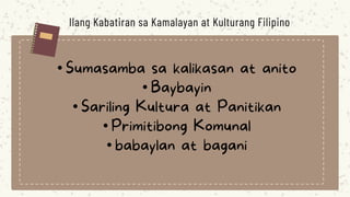 Filipinohiya at pambasanng kaunlaran aralin 1 | PDF