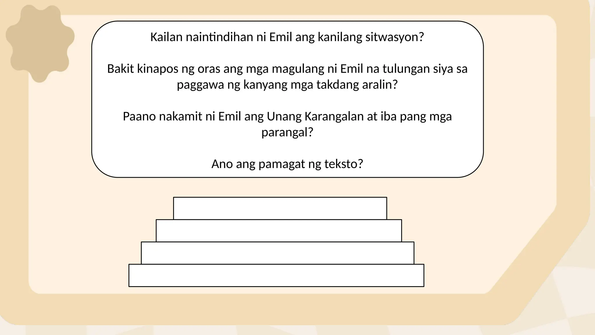 Filipino 3 Pagbubuo ng mga Tanong Matapos ang Napakinggang Kuwento | PPTX