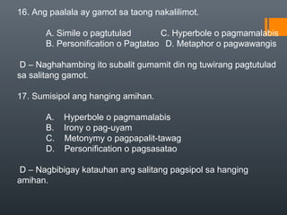 FILIPINO MAJOR - Isang Pagsasanay | PPT