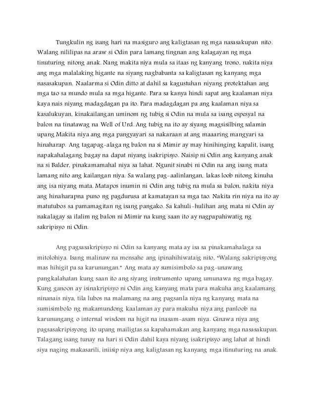 Filipino nalaza boyle (paano nawala ang isang mata ni odin)