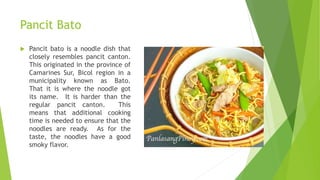 Filipino Noodle Dishes | PPTX