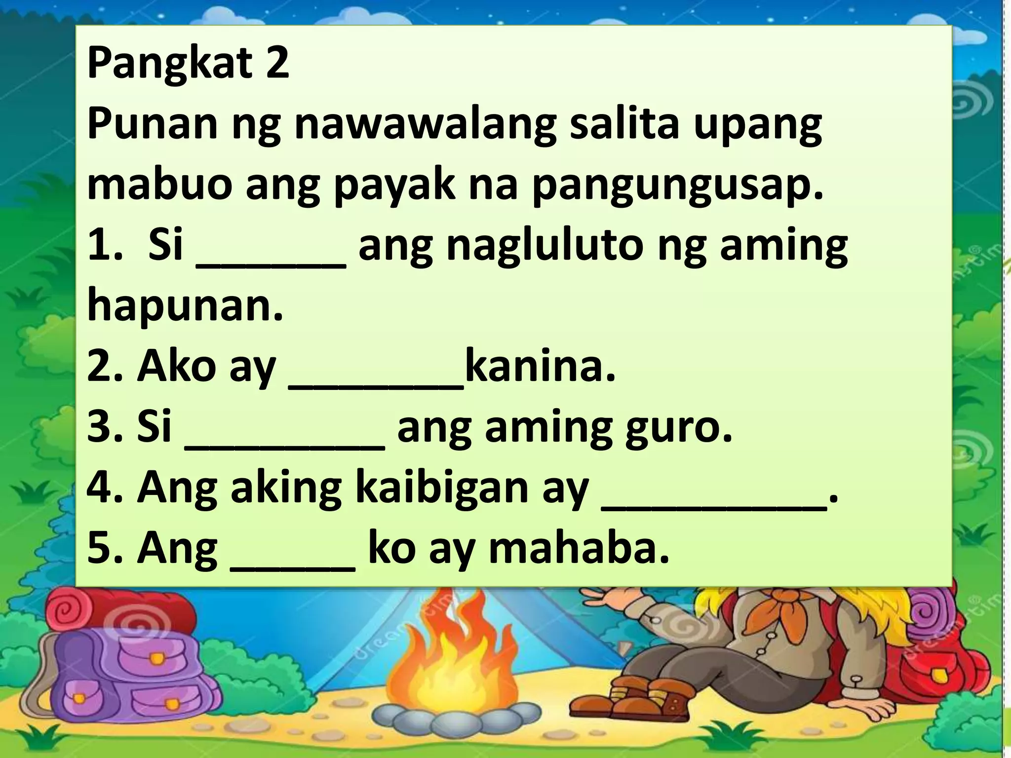 Filipino 2 pagsulat ng payak na pangungusap ppt | PPTX
