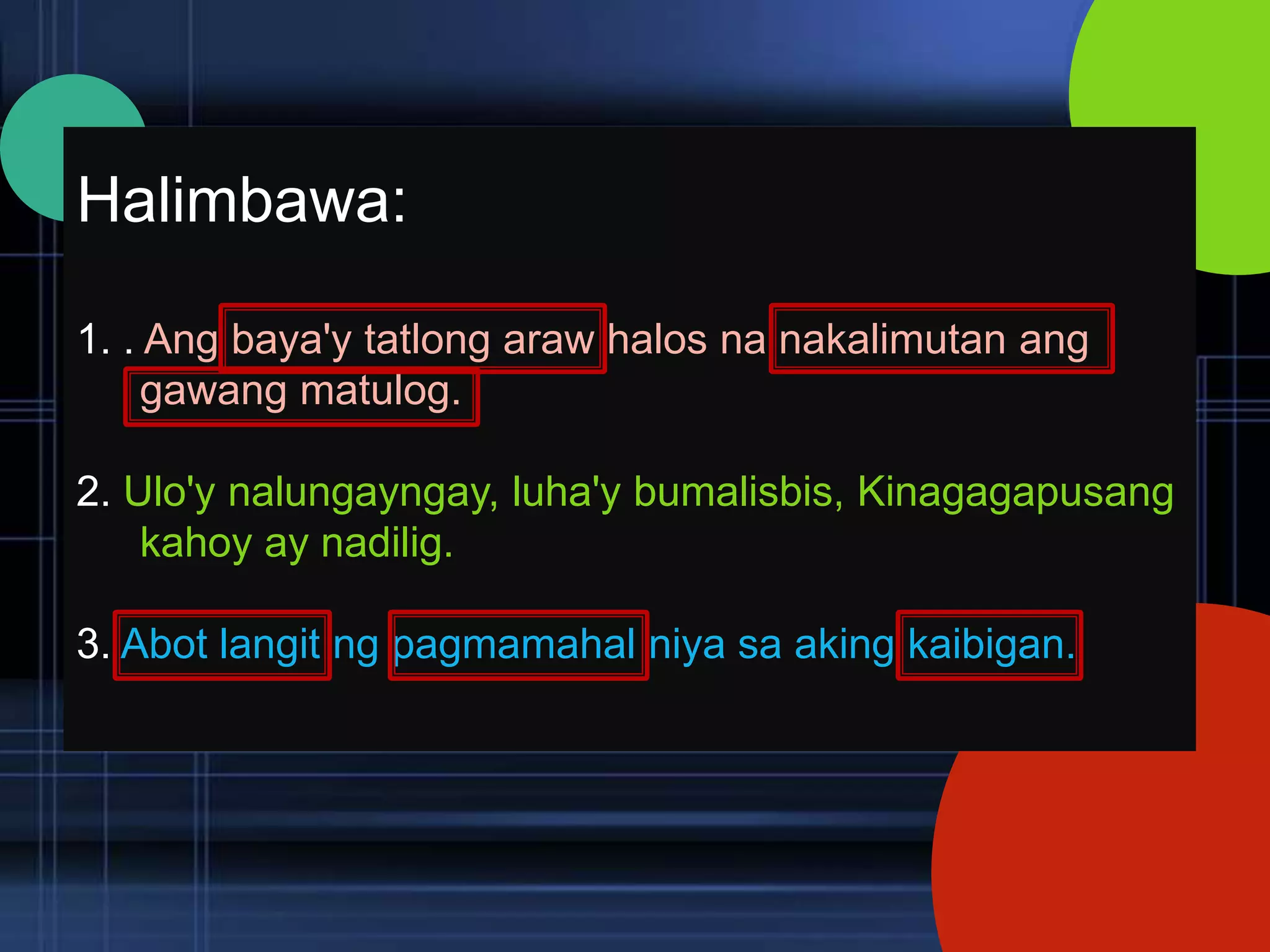 Pagmamalabis, Pagpapalit-tawag, Pagpapalit-saklaw | PPTX