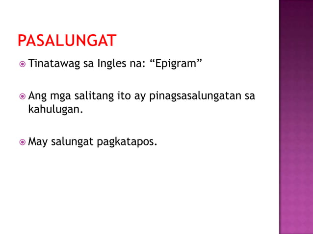 Pauyam, Pasalungat, Pangitain, | PPTX