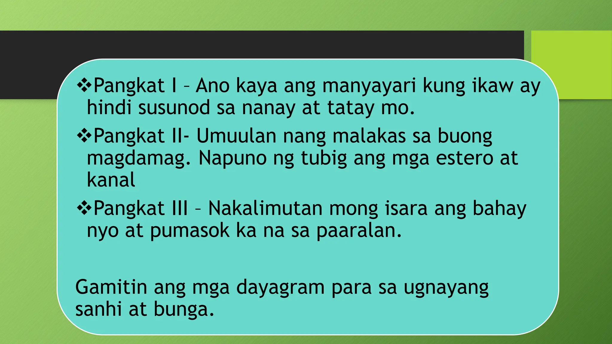 Paggawa ng Dayagrama ng Ugnayang Sanhi at Bunga | PPTX