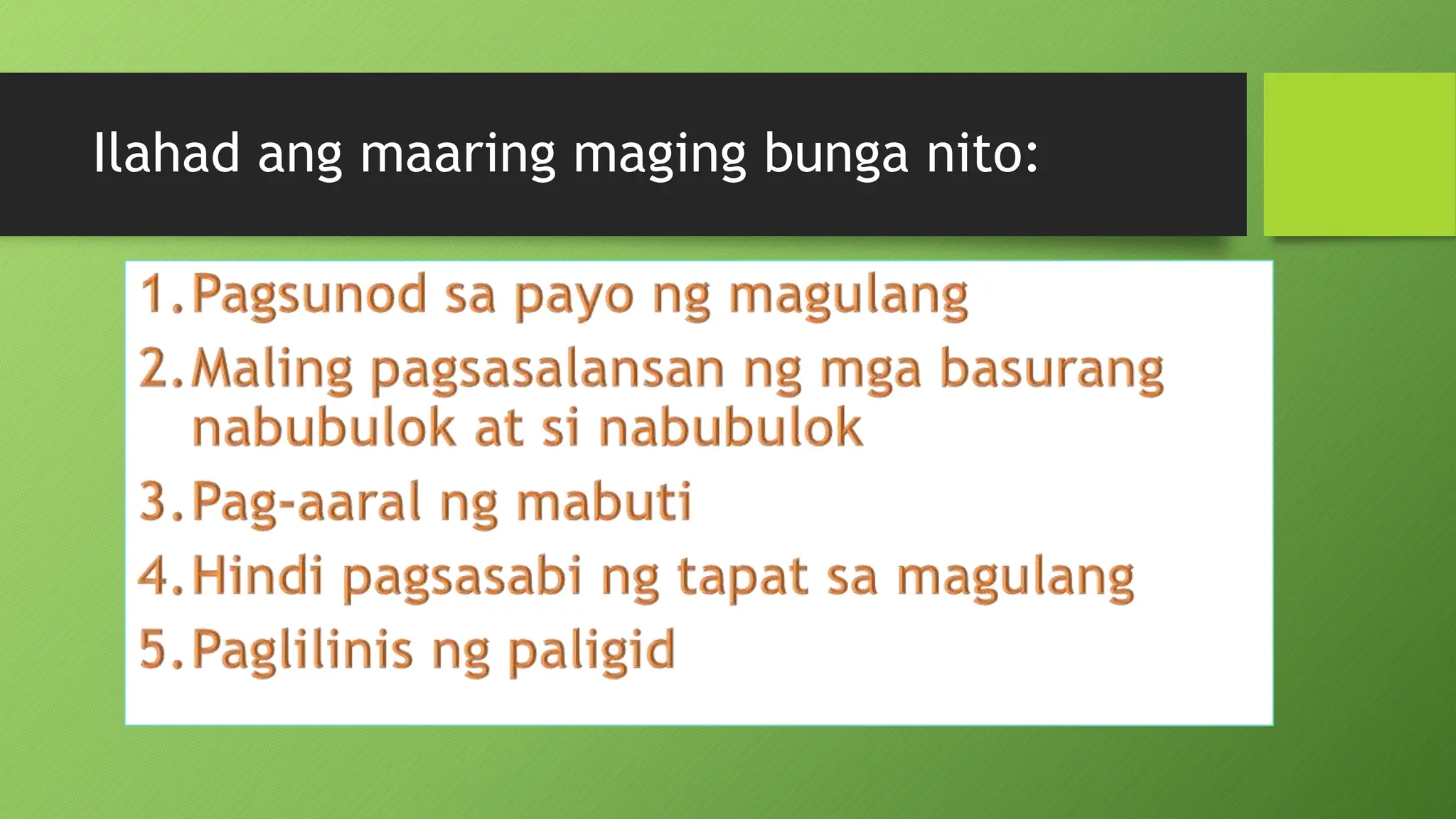 Paggawa ng Dayagrama ng Ugnayang Sanhi at Bunga | PPTX
