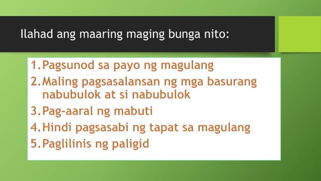 Paggawa ng Dayagrama ng Ugnayang Sanhi at Bunga | PPTX