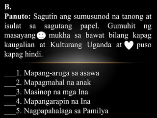 Tula mula sa Uganda. PowerPoint Presentation | PPTX