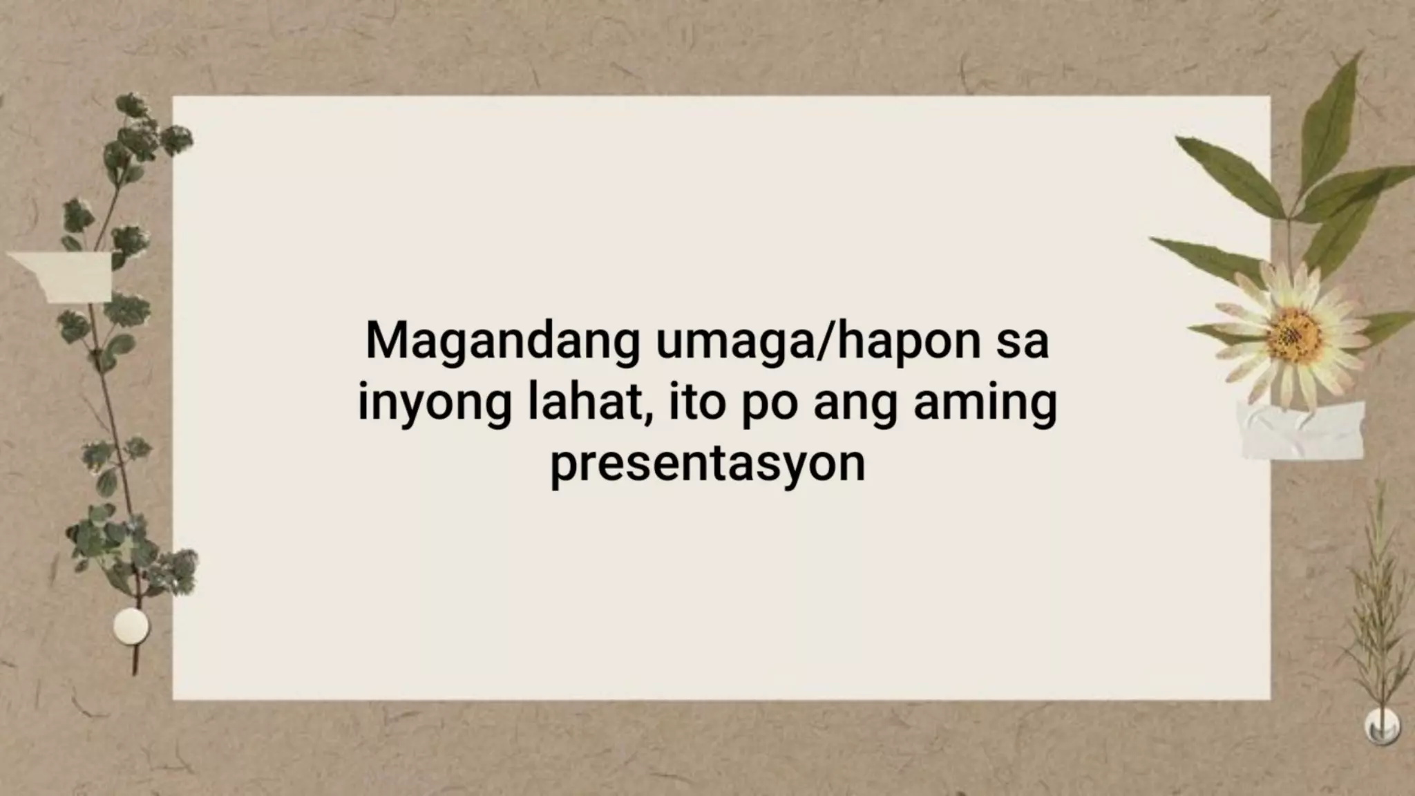 filipino presentation | PPT