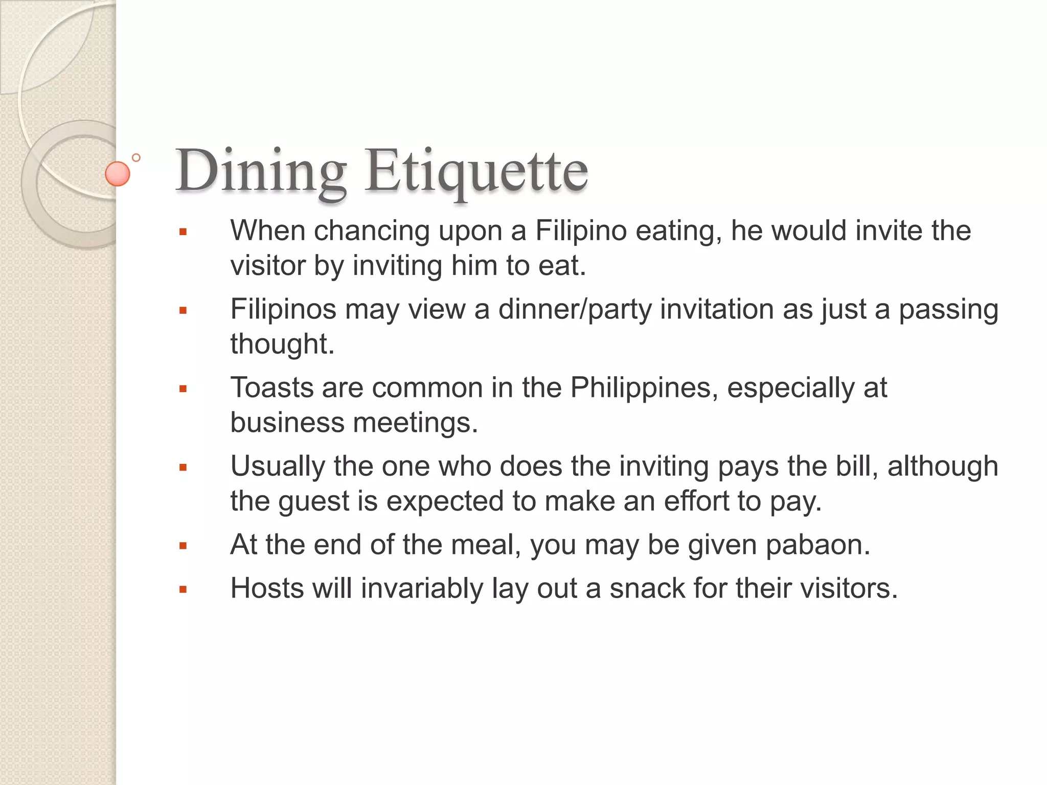 Filipino proper manners and etiquette | PPTX