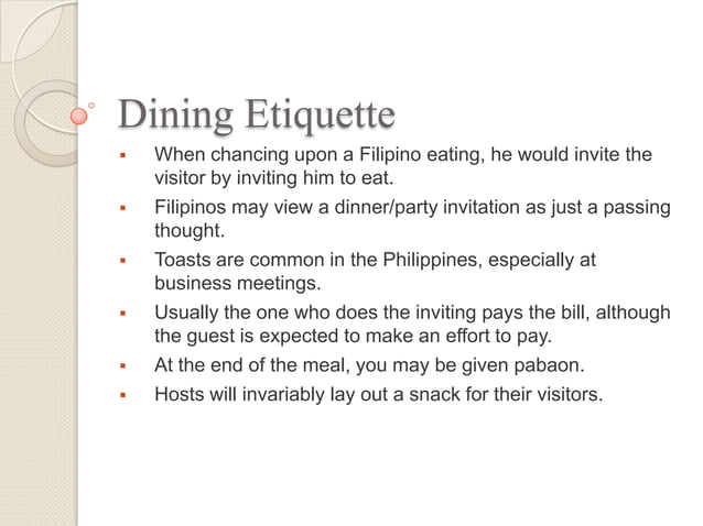Filipino proper manners and etiquette | PPTX
