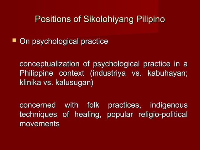 Filipino psychology concepts and methods | PPT