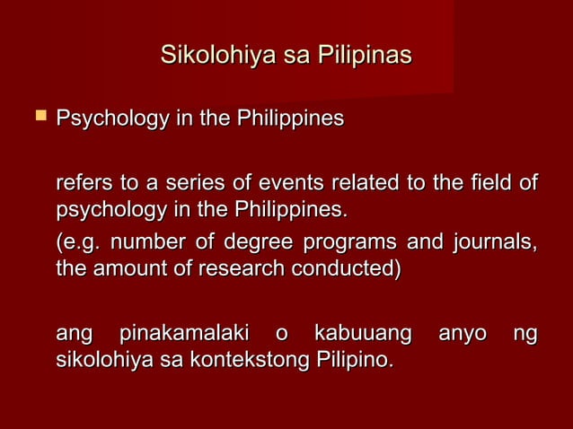 Filipino psychology concepts and methods | PPT