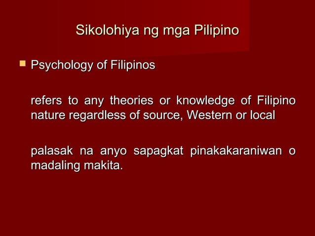 Filipino psychology concepts and methods | PPT