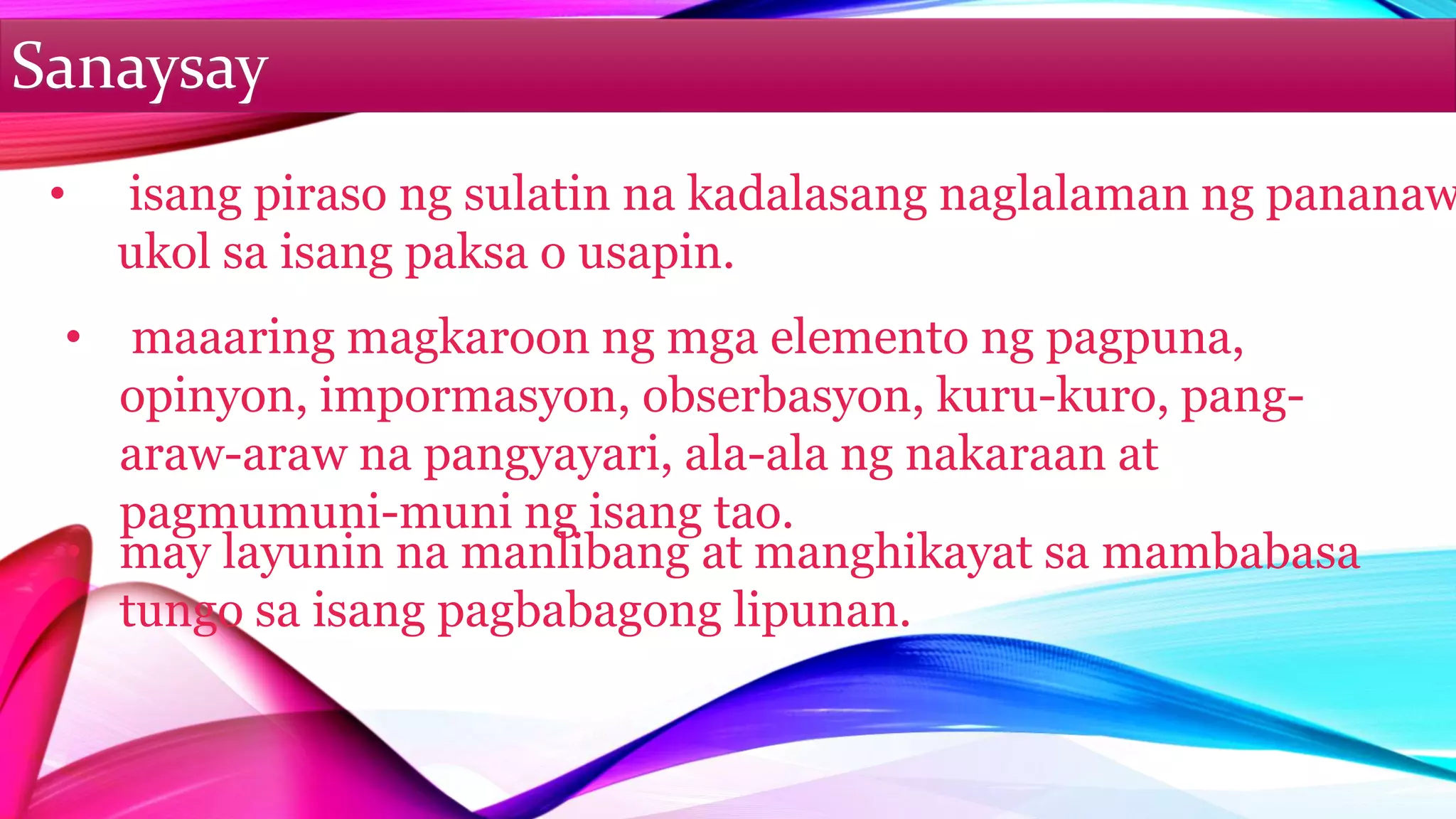 FILIPINO GRADE 8 | PPTX
